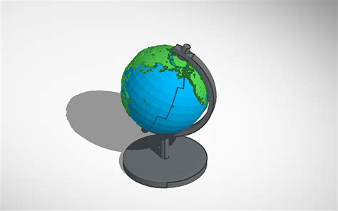 3d Design Globe Earth Tinkercad