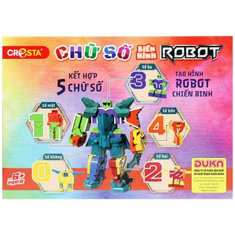 Đồ Chơi Cresta Chữ Số Biến Hình Robot Chiến Binh Dk81223