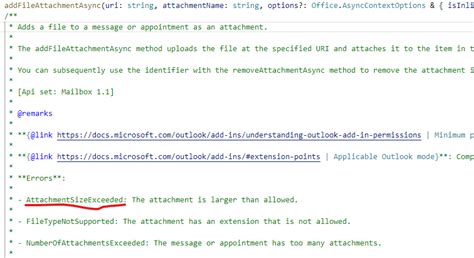 Error In Result From Ntextmailboxitemaddfileattachmentasync