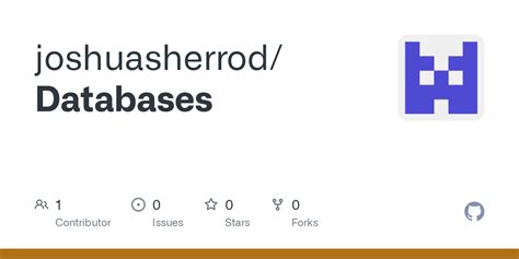 Github Joshuasherroddatabases