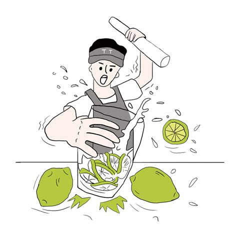 暴打柠檬手绘