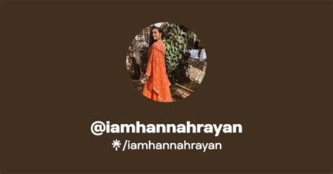 Iamhannahrayan Twitter Instagram Linktree