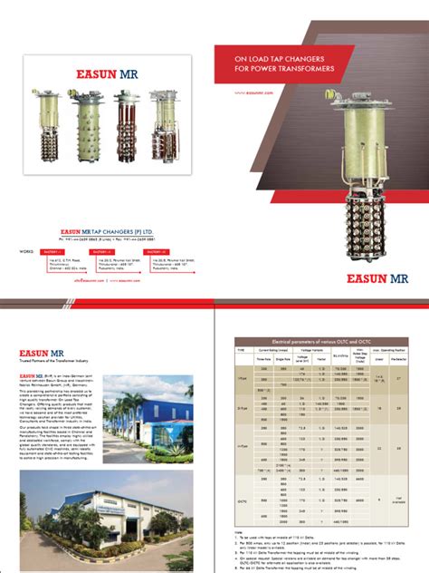 Oltc Brochure Pdf Transformer Switch