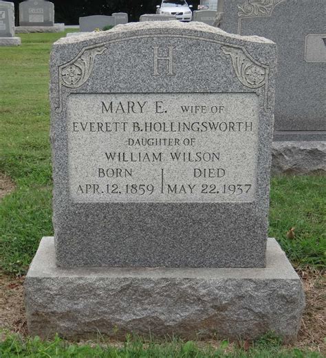 Mary E Wilson Hollingsworth 1859 1937 Find A Grave Memorial