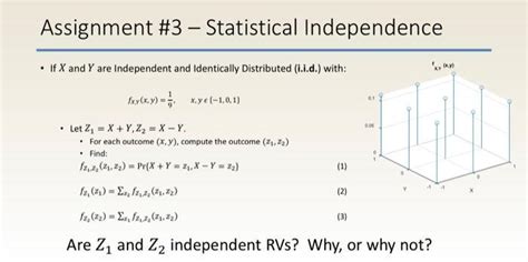 Solved Assignment 3 Statistical Independence Xy • If