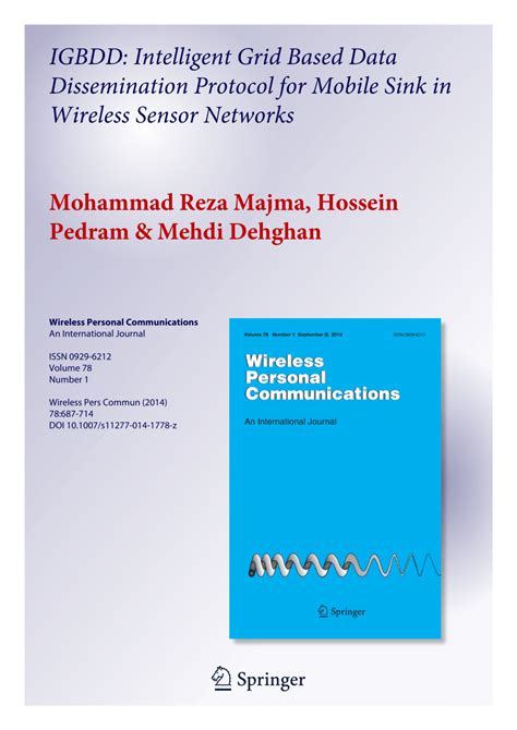 Pdf Igbdd Intelligent Grid Based Data Dissemination Protocol For