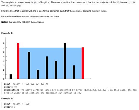 Leetcode Container With Most Water Java Dev Diaries