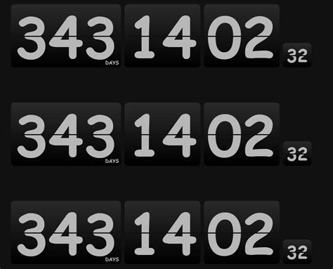 种jQuery翻拍样式倒计时插件HTML 倒计时特效代码