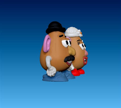 Archivo Stl Mr Potato Head Y Mrs Potato De Toy Story 🥔 ・modelo Para