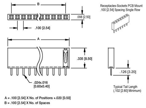 Industrial 1x6 Female Receptacle High Reliability Pcb Connector