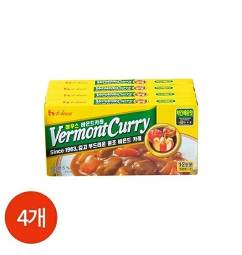 하우스 바몬드 카레 약간 매운맛 230g X 4개 티몬