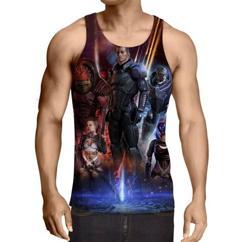 Mass Effect Commander Shepard Soldier Galactic War Tank Top