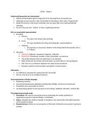 CS202 Week 1 Docx CS202 Week 1 Verbal And Nonverbal Are