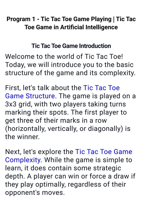 Solution Program 1 Tic Tac Toe Game Playing Tic Tac Toe Game In