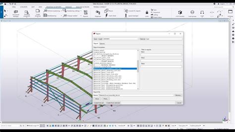 Create Assembly List Any Model In Tekla Structure Youtube