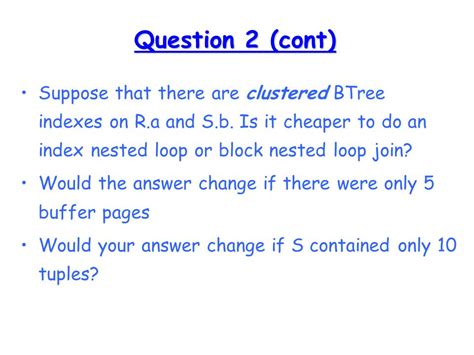 more optimization exercises block nested loops join suppose there are