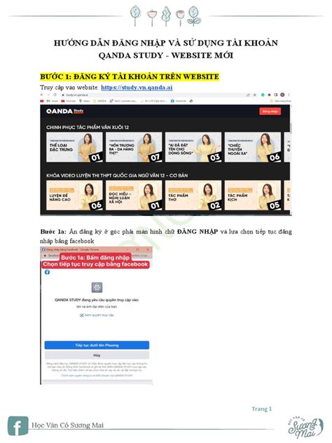 Hướng Dẫn đăng Nhập Và Sử Dụng Tài Khoản Qanda Website MỚi KhÓa Vod 12