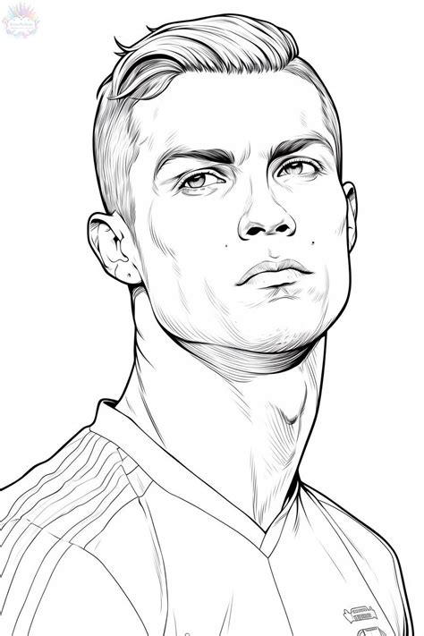 Cristiano Ronaldo Para Colorir São 20 Desenhos Para Imprimir Best Anime Drawings Human Art