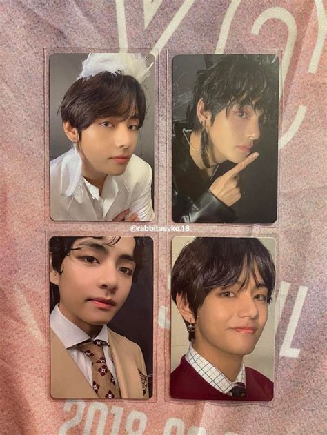 Bts Map Of The Soul 7 Album Taehyung V Photocard Chụp ảnh Nhật Ký