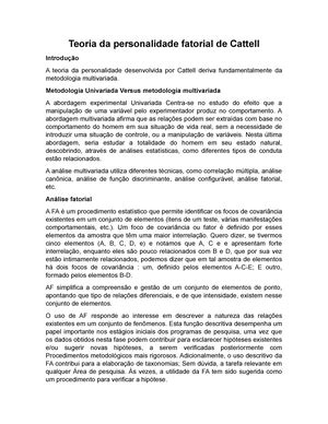 Questionário Unidade II Psicologia DO Desenvolvimento E Teorias DA