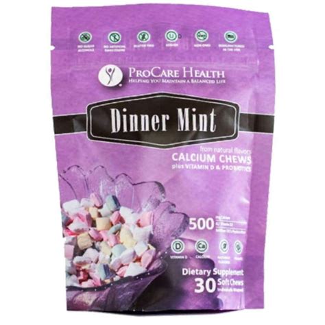 Procare Health Calcium Soft Chew 500mg 3 Flavor Variety Pack
