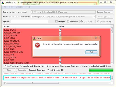 使用cmake生成vs2010项目查看opencv源代码 Xingrun 博客园