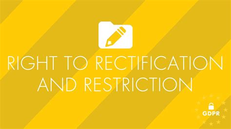 Gdpr Right To Rectification Youtube