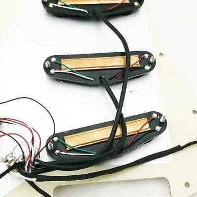 White Pearl Strat Style Guitar Multi Function Loaded Prewired Reverb