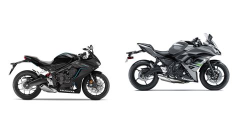 Motorrad Vergleich Honda CBR650R 2023 Vs Kawasaki Ninja 650 2018