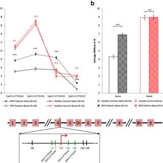 A B DNA Methylation At The BDNF IV Promoter In Blood And Saliva Of BPD