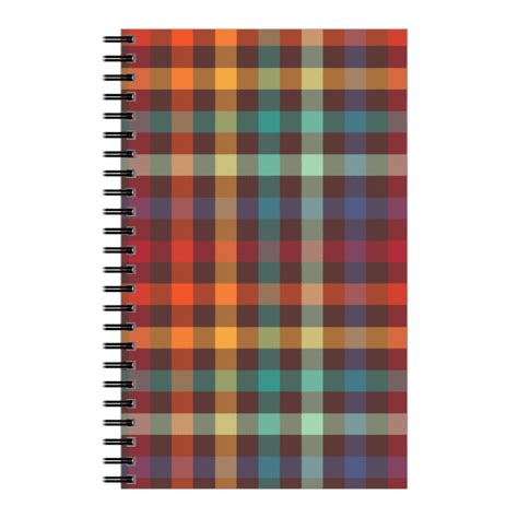 Retro Rainbow Plaid Notebook Shutterfly