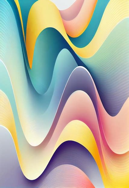 Premium Photo Dynamic Wavy Line Abstract Background