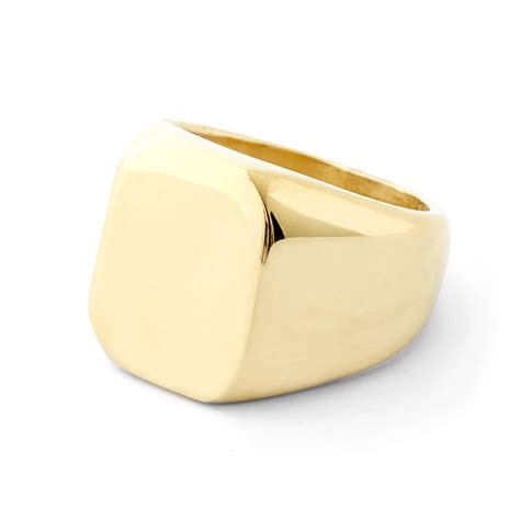 Gold Tone Liam Ring Lucleon 365 Day Return Policy