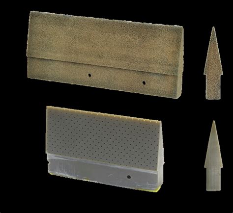 6 Pictures Of Trailing Edge Inserts Total Chordwise Extent Is 60 Mm
