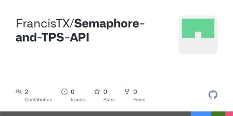 Github Francistx Semaphore And Tps Api