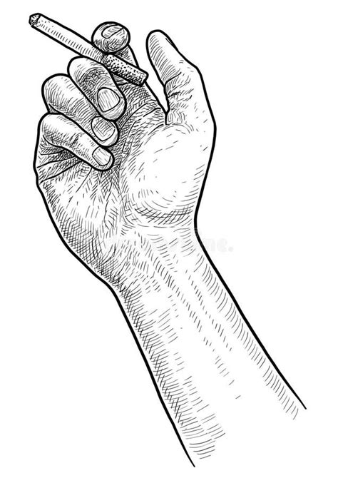 E Sigaret Ter Beschikking Vape Het Roken Concept Lineart Illustratie