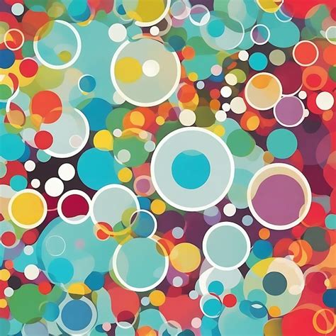 Premium Ai Image Abstract Background With Circles Ai Generated
