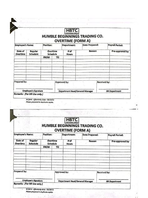 Ot Form Pdf