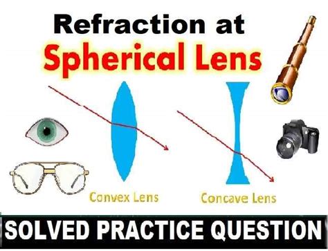 Refraction At Spherical Surface Numerical Class 12 Nootan Isc Physics