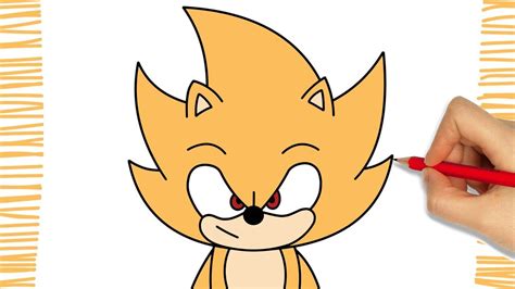How To Draw SUPER SONIC I Easy I Step By Step YouTube