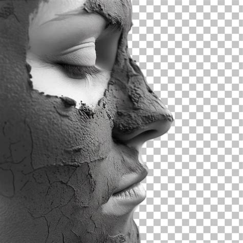 Premium Psd A Womans Face With The Word On It