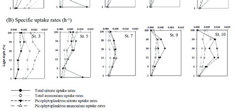 The Vertical Pattern Of A Absolute And B Specific Nitrogen Nitrate