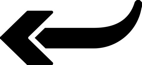 Back Arrow Glyph Icon Or Symbol 24292052 Vector Art At Vecteezy