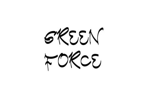 Green Force Font Free Font Download