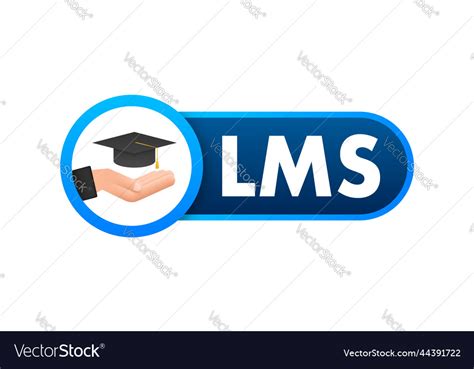 Flat Web Template With Lms For Concept Design Vector Image