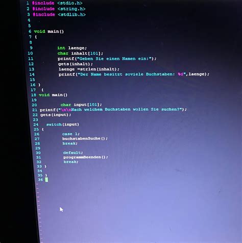 Mein Programm Zeigt Error Computer Programmieren C