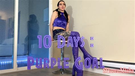 10 Days Purple Goal Squeenmisha Clips4sale