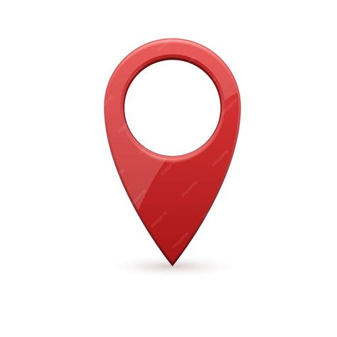 premium vector glossy red realistic modern map pointer map pointer 3d pin