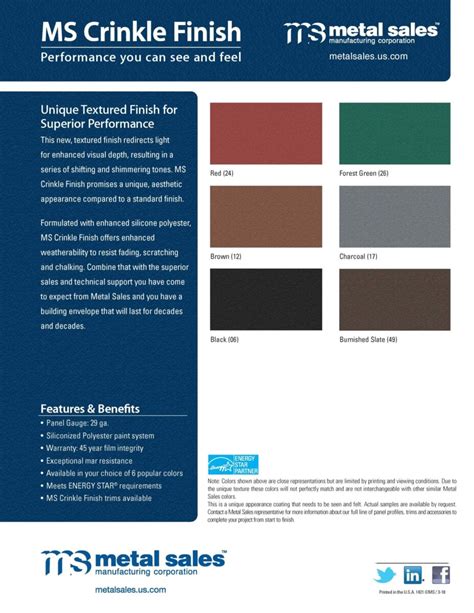 Metal Color Charts Reibus International
