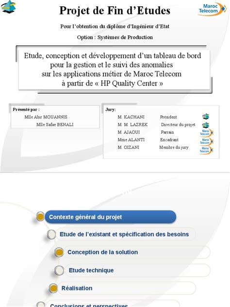 Présentation Pfe F Pdf Informatique Décisionnelle Spécification